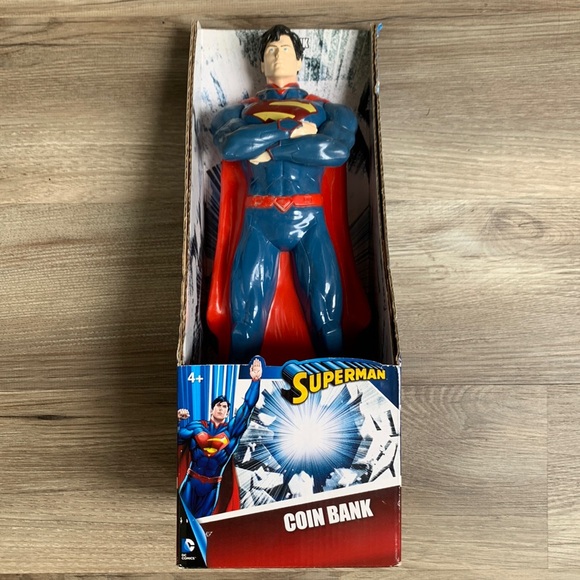 DC Comics | Toys | Superman Dc Comics Coin Bank New Vintage Piggy Money ...